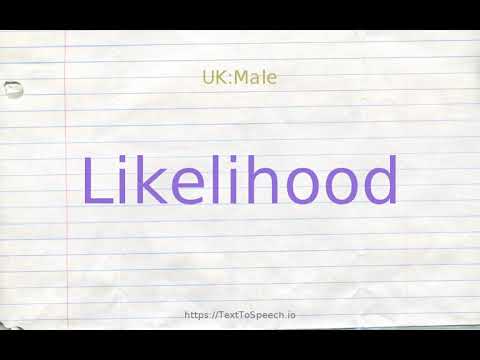How to pronounce likelihood