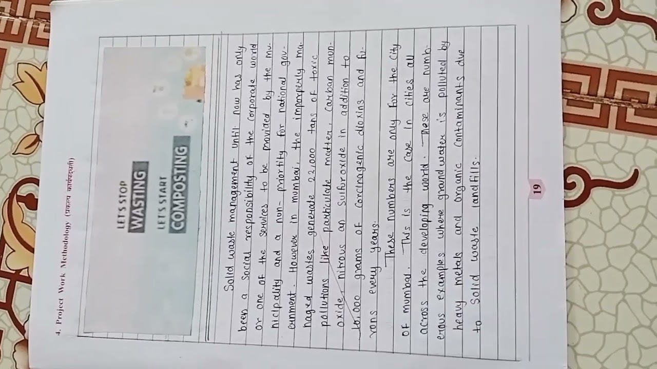 solid waste management 12 std EVs project