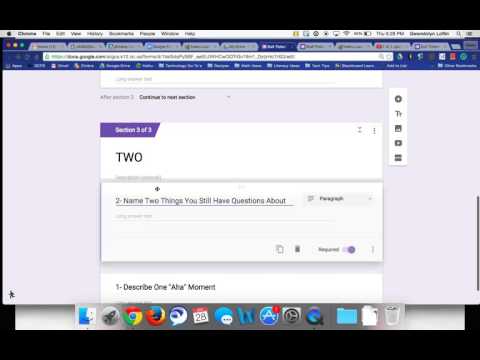 Adding Sections and Titles in Google Forms