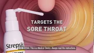 Strepsils New Strepsils Soothing Sore Throat Spray advert Commercial ad uk