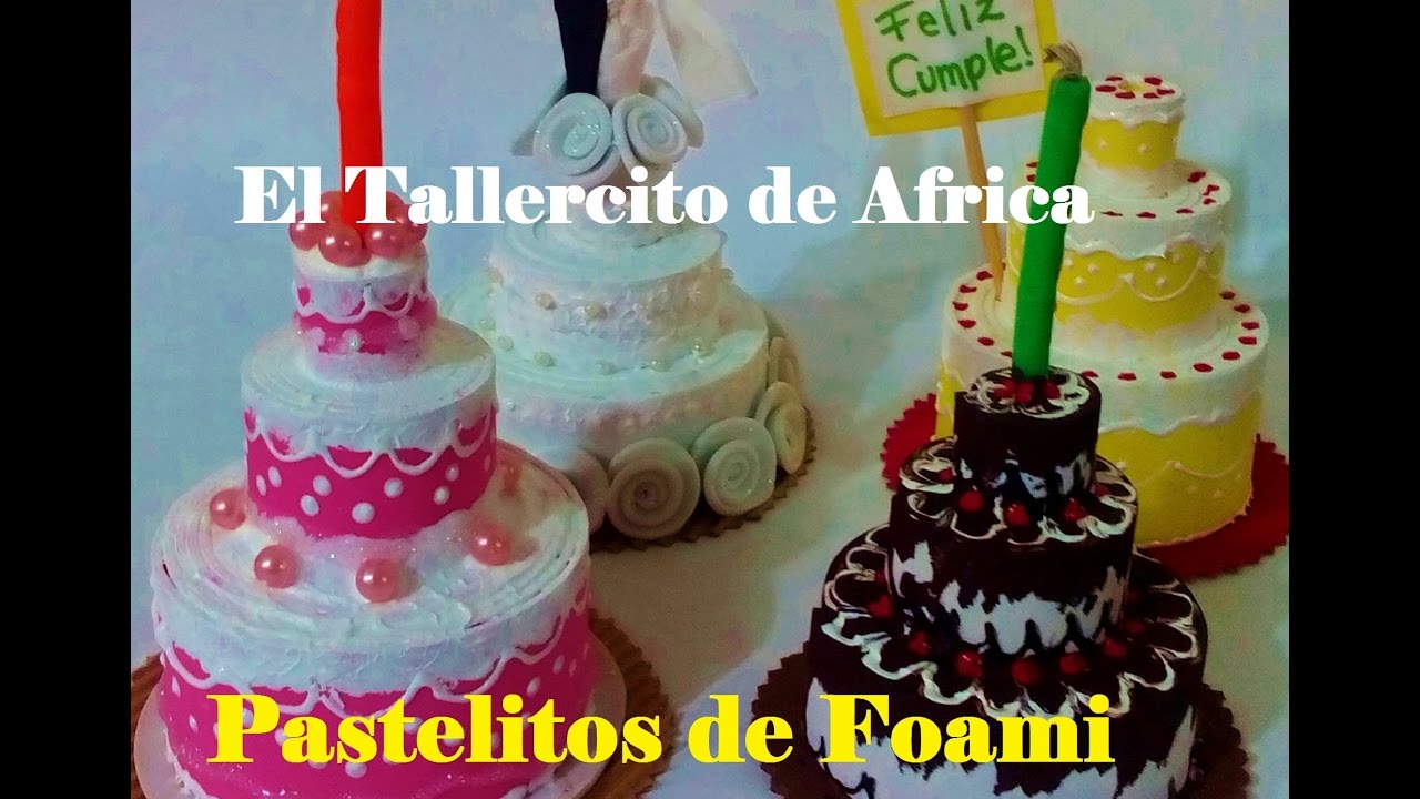 Pastelitos de foami