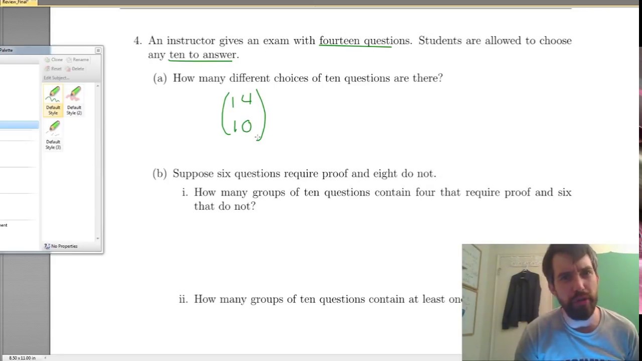 Counting and Probability Walkthrough