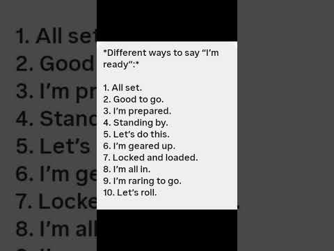 #I'm Ready synonyms #trendingshorts #english #subscribe