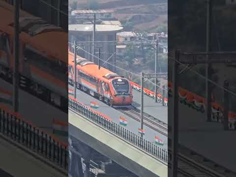 katra to srinagar train journey world's highest railway bridge