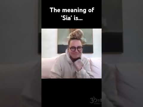 the definition of @sia #podcast #interview #youtubeshorts
