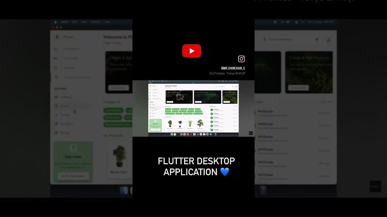 Flutter Desktop App💙 #flutter#shorts#shortsvideo#shortsyoutube#shortsfeed #shortsviraltips#macos