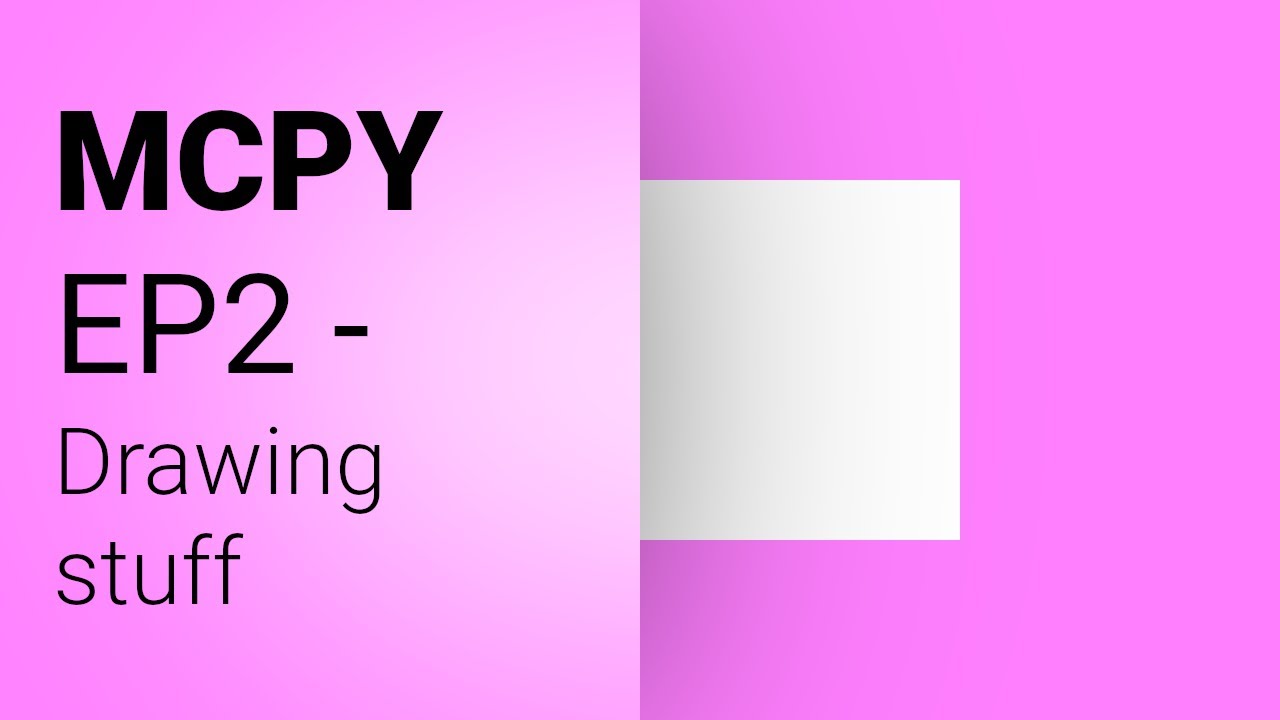 Minecraft clone in Python tutorial EP2: Drawing stuff to the screen