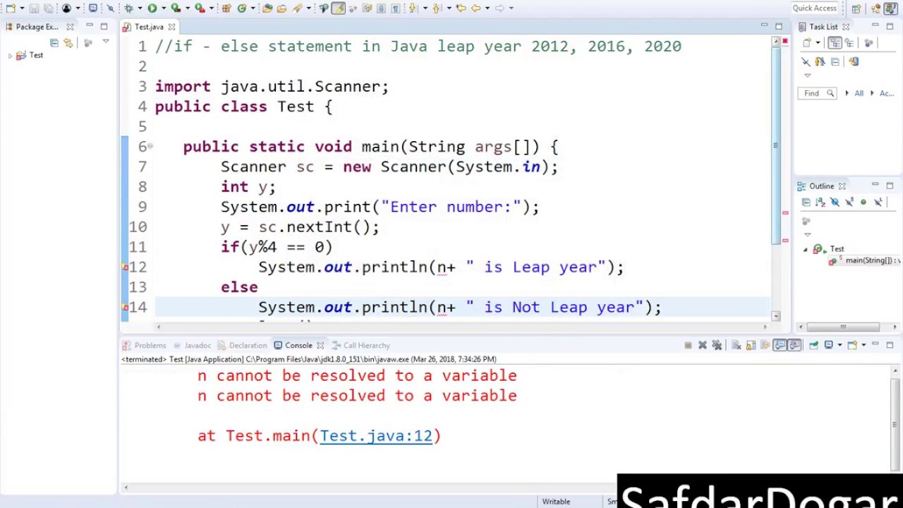 Java Programming Tutorial 13 If Else Statement  in java Step by Step(Urdu/Hindi)