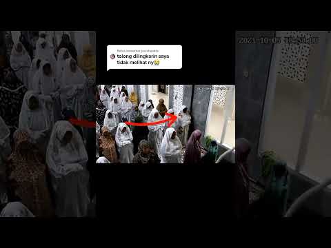 penampakan hantu di masjid ketika sedang sholat #shorts