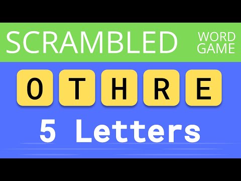 Scrambled Word - 5 Letter Words | # 25 | Wordle Vocabulary Training | Jumbled Word Game