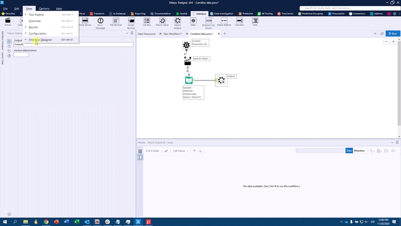 Alteryx Combine Excel Sheets with Different Schema