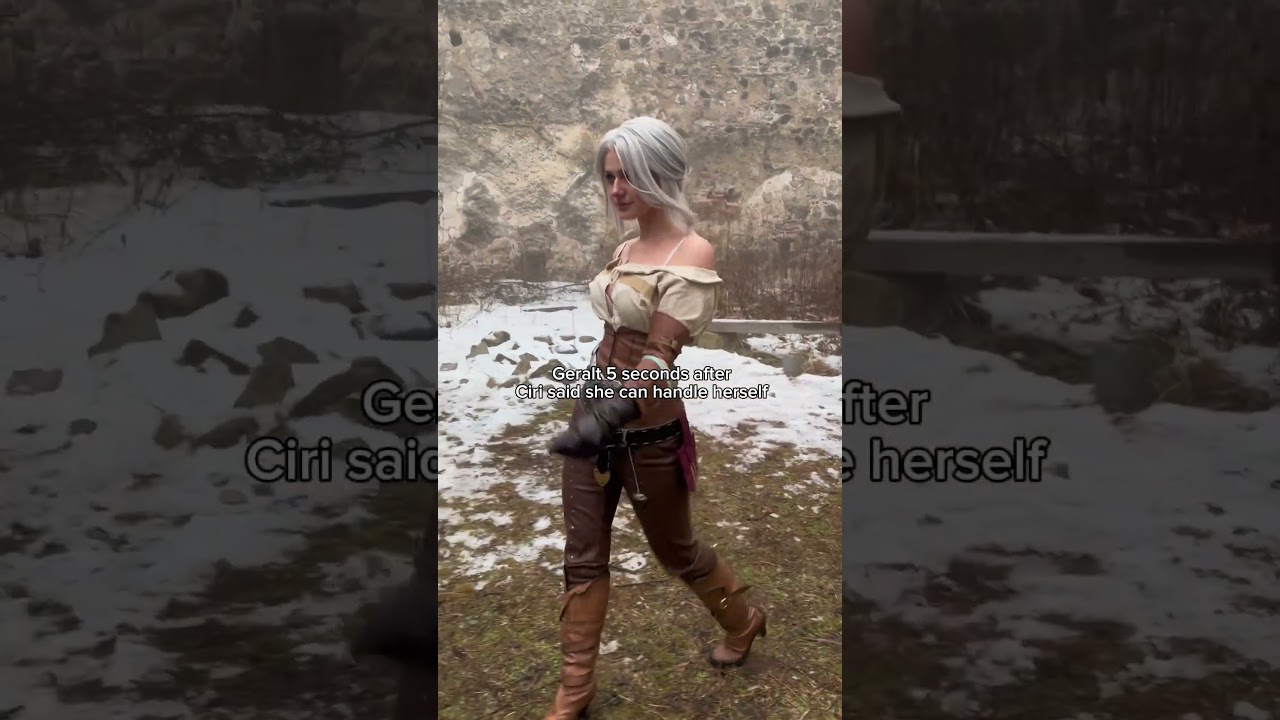 Geralt 5 seconds after Ciri said she can handle herself