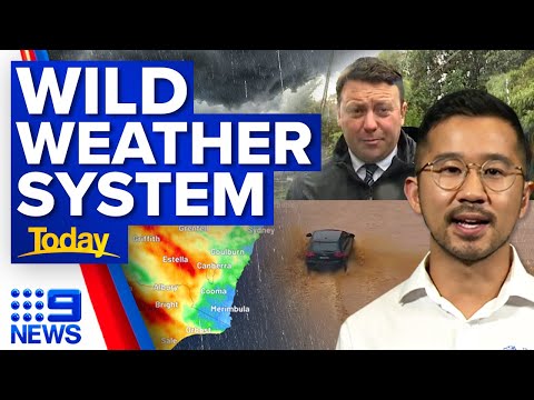 Flood warnings as mutiple states in firing line of severe weather system | 9 News Australia