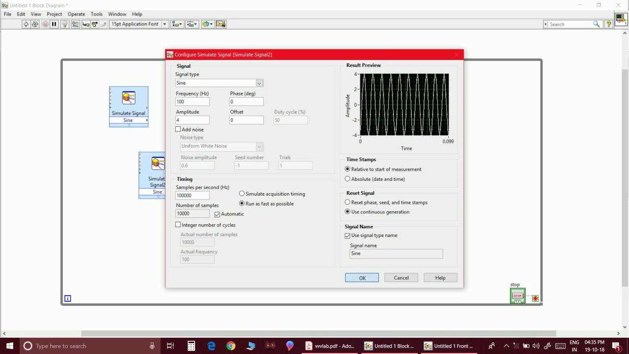 Frequency Modulation using LabVIEW