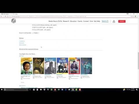 LIS 523 Spring 2017 University at Buffalo Instructional Session – Catalog & Biography Database Instr