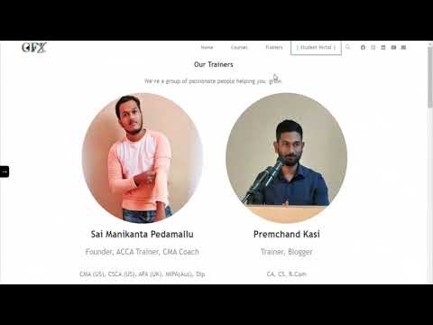 Glimpse of our LMS Student Learning Portal | Global Fin X | GFX