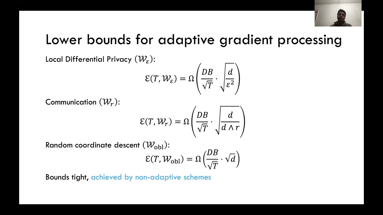 Information-Constrained Optimization: Can Adaptive Processing of Gradients Help?