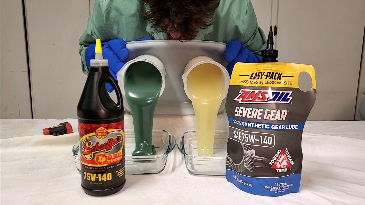 Schaeffer's XP vs AMSOIL Severe Gear 75W-140 Cold Flow Test