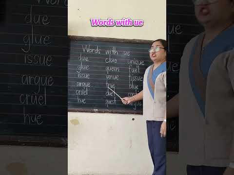 Words with ue #reading #education