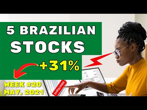 5 BRAZILIAN Stocks with the HIGHEST Performance [ May 2021 ] | Week #20 | TROVEST