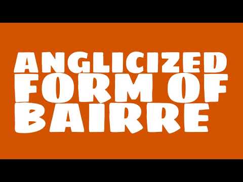 What is the origin of the name Barry?