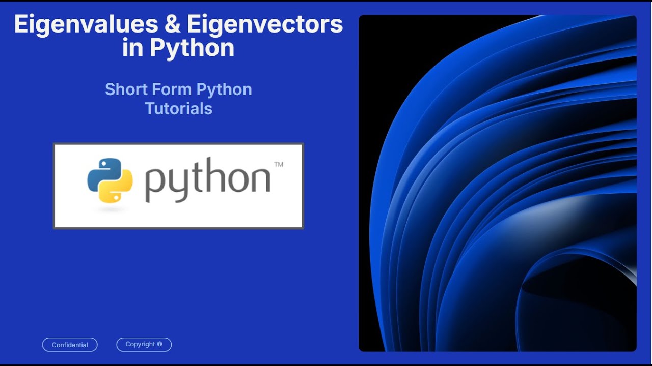 How to Compute Eigenvalues and Eigenvectors in Python Using SymPy (in 75 seconds)