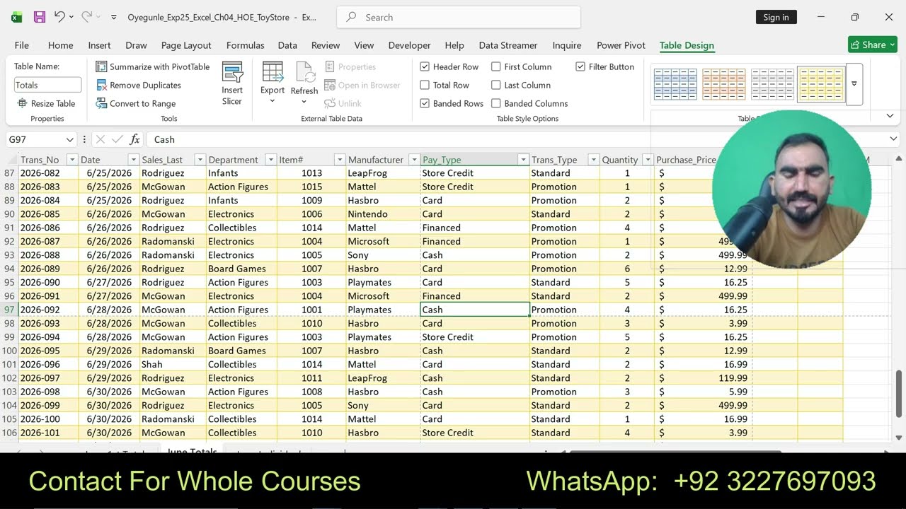 Exp25_Excel_Ch04_HOE - Toy Store | Excel Chapter 4 Hands-On Exercise - Toy Store | #Exp25_Excel_Ch04
