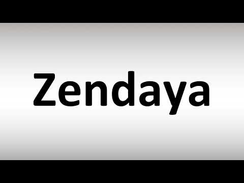 How to Pronounce Zendaya