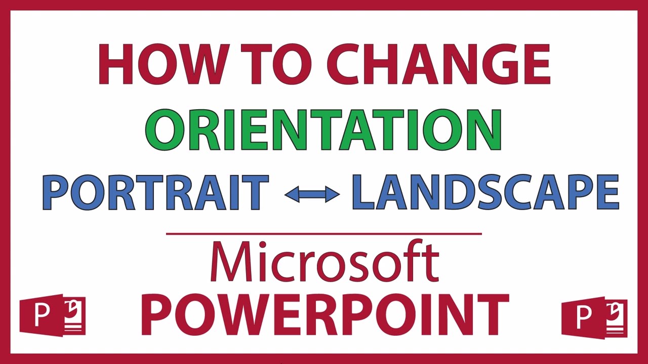 How To Change The Slide Orientation From Landscape To Portrait In PowerPoint | 365 |