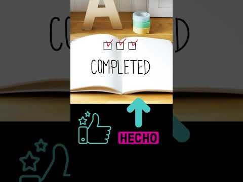 Spanish homophone quiz - echo/hecho (106)