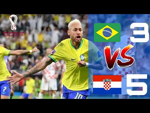 BRAZIL VS CROATIA EXTENDED HIGHLIGHTS (Neymar Unlucky Moments) FIFA WORLD CUP 2022