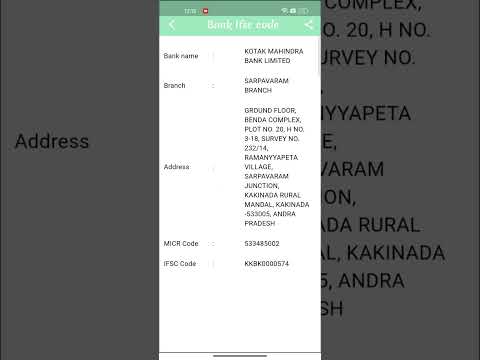 Bank ifsc bank code