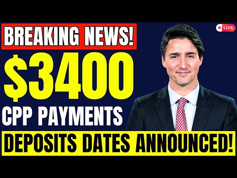 $3,400 CPP Payment Update! New CRA Deposit Dates Revealed!