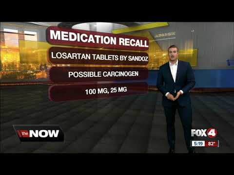 Blood pressure drug recall Sandozs losartan potassium hydrochlorothiazide