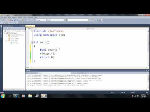 Lesson 10: The bool (Boolean) type. Beginning Programming with Visual Studio C++ 2010