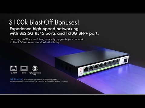 XikeStor 8 Port Multi Gigabit Ethernet Switch | $100k Bonuses in Description