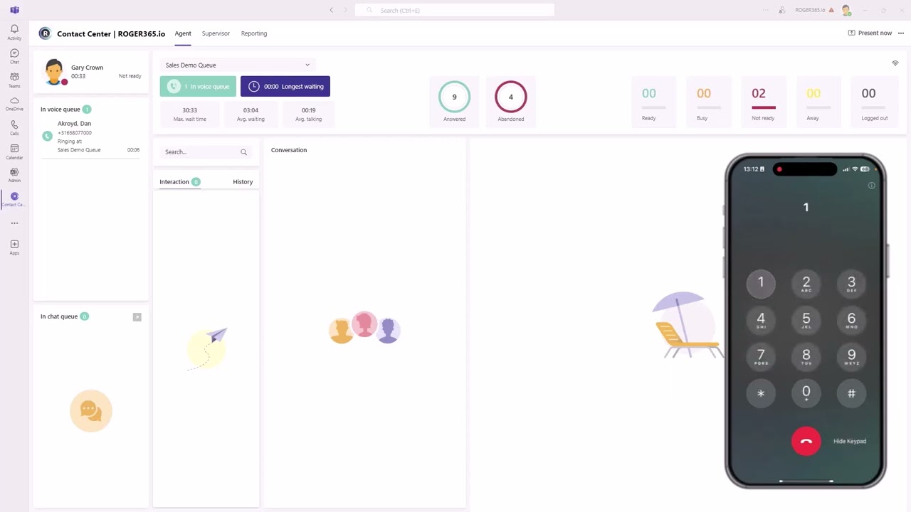 Roger365 Feature: Virtual Wait in Queue Callback