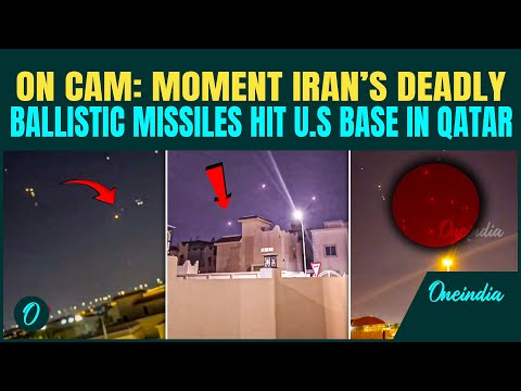 VIDEO: Moment Iran Hits Al-Udeid U.S Soldier Bases In Qatar| BIG Explosion- 6 Missiles Pound US Army