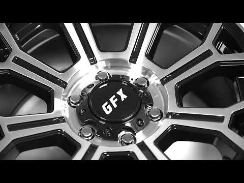 G-Fx Tr19 Wheels Rims 17x8.5 8x165.1 Gloss Black Machined 18mm | T19 785-8165-18 GBMF