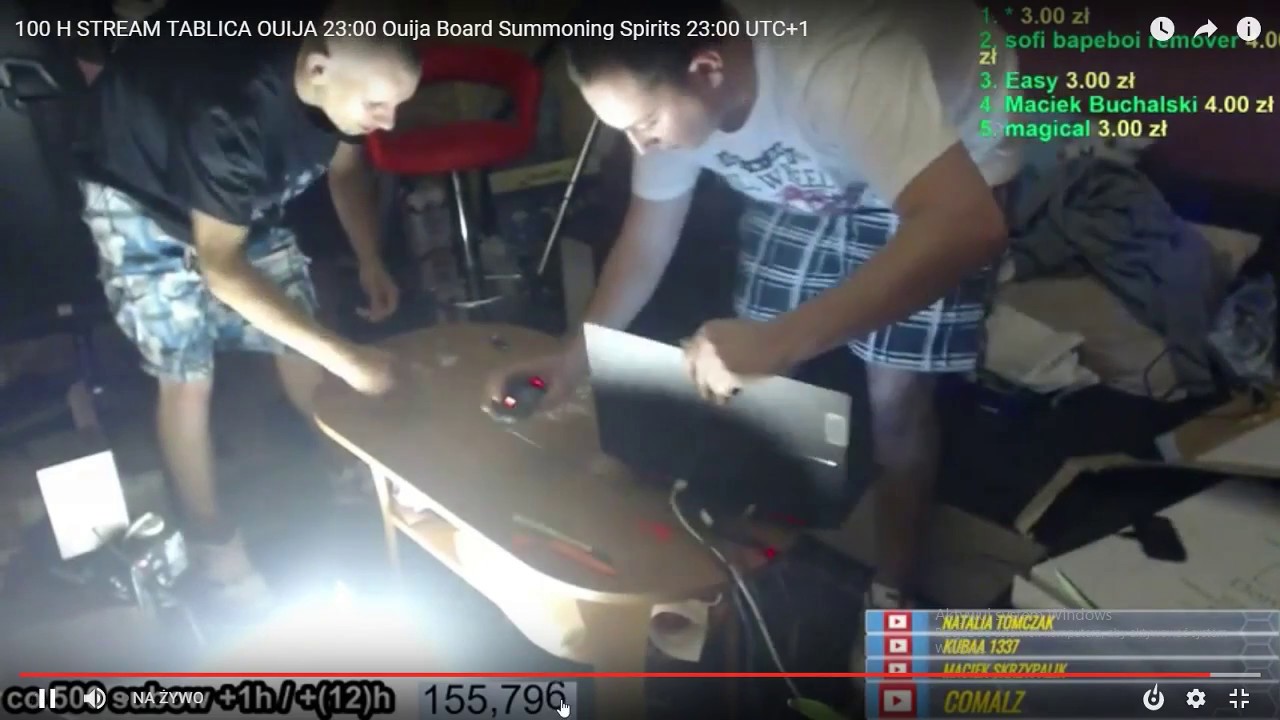 DANIELMAGICAL NISZCZY TABLICE OUIJA (60TYŚ. OSÓB  NA LIVE)