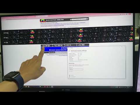 Test monitor refresh rate