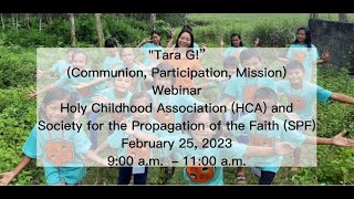 “TARA G!” (Communion, Participation, Mission) Webinar – Pontifical ...