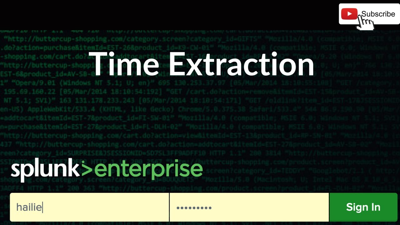 Splunk: Time Extraction