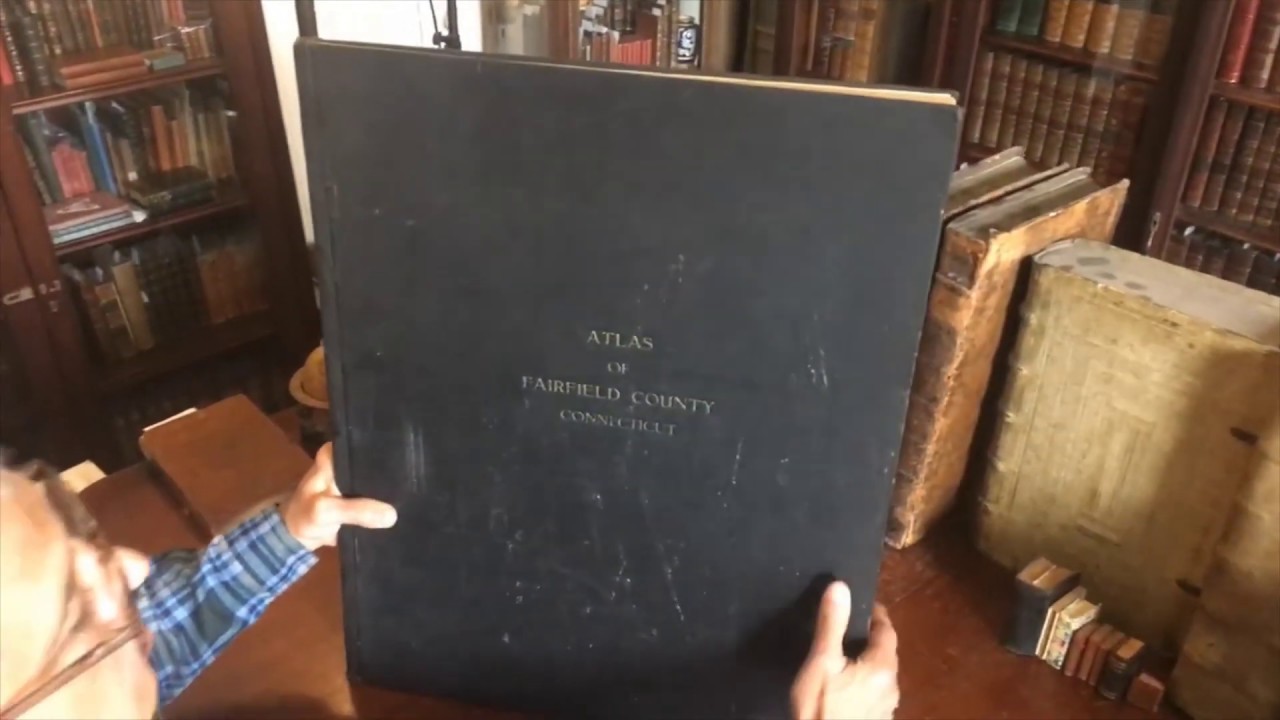 Fairfield Connecticut Atlas 1933 Dolph & Stewart 38 large detailed maps LI Sound