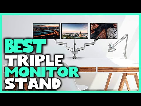 Best Triple Monitor Stands in 2022 - Top 5 Review | Freestanding Heavy Duty Monitor Stand