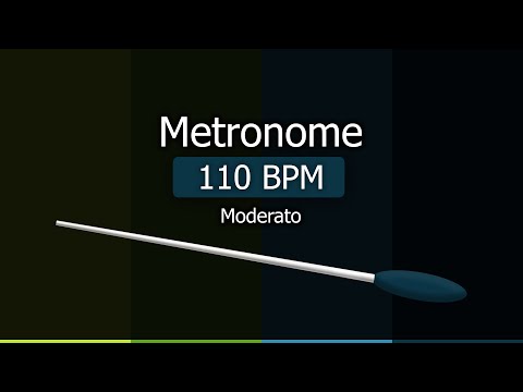 Metronome 110 BPM Moderato🎵 Perfect for practice!