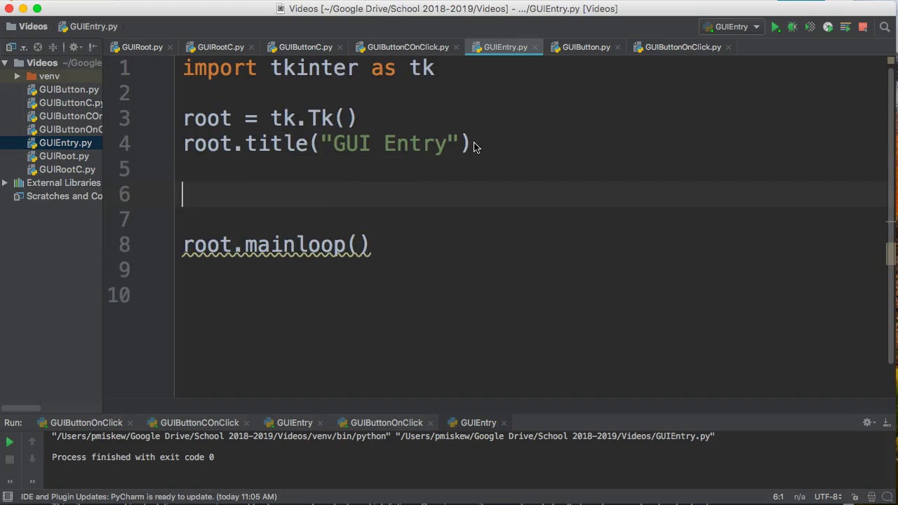 PYTHON 3 TKINTER - GUI ENTRY