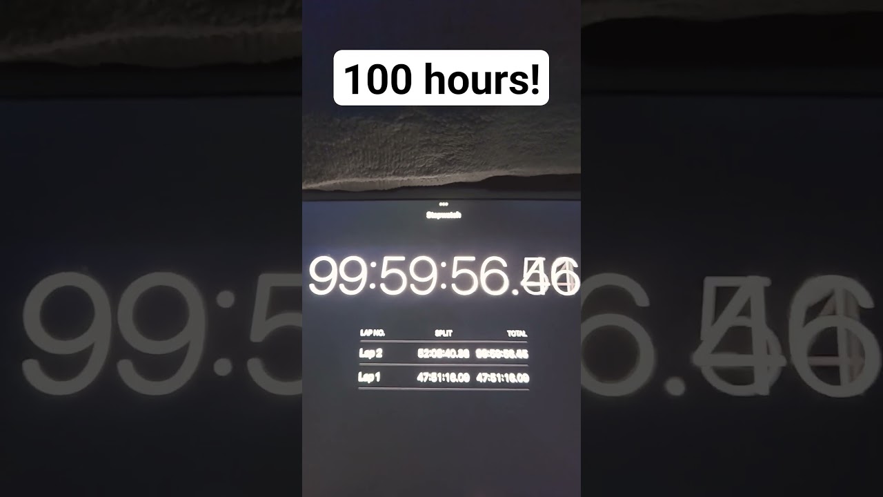 100 Hours #shorts #viral #trending #timer #stopwatch
