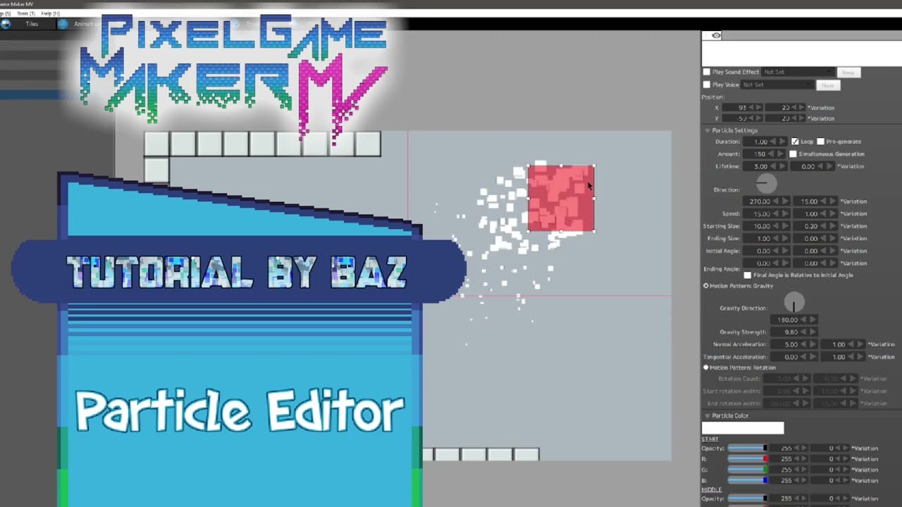 Particle Editor - Pixel Game Maker MV