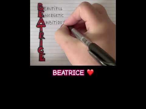 Meaning of the name BEATRICE #meaning #name #beatrice